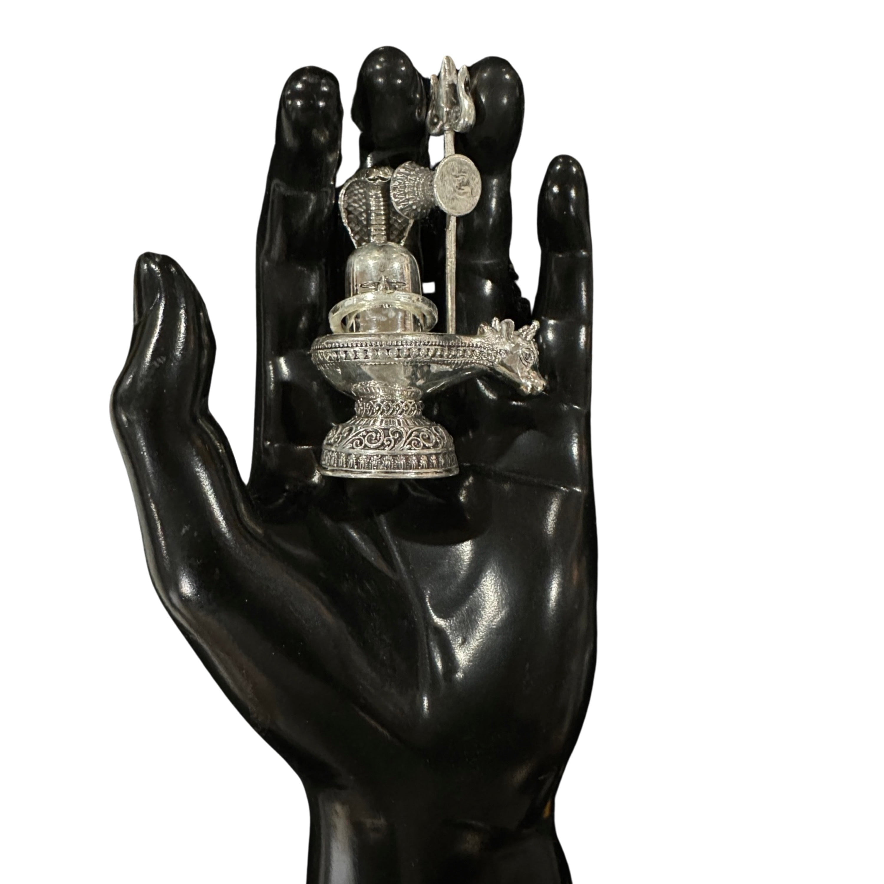 925 Sterling Silver Hallmarked Solid Shiva Lingam idol - Statue / Murti ...