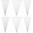 925 Sterling Silver Head Pins 36pcs 3 Styles: Ball Head Flat Head Eye ...