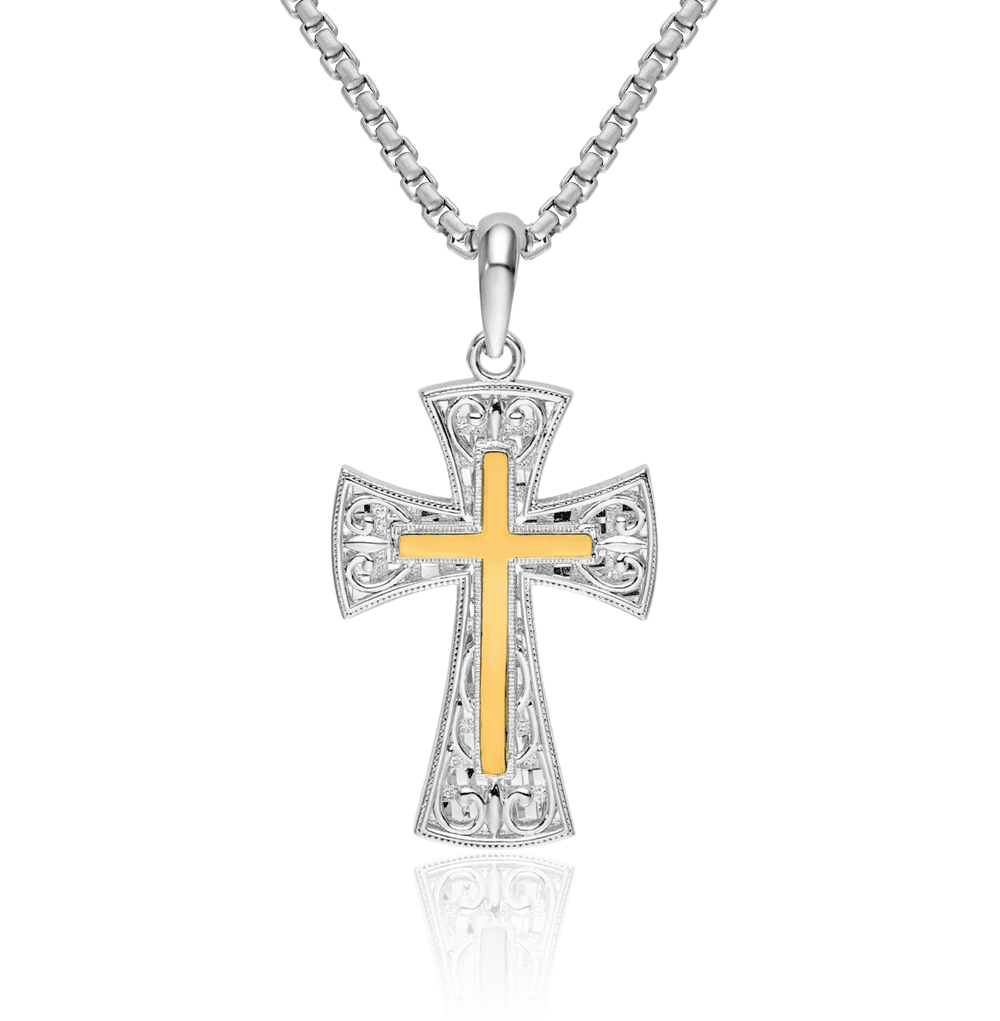 925 Sterling Silver Holy Cross Necklace Religious Chain Pendant Jesus ...