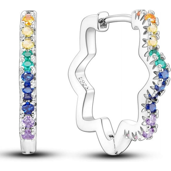 925 Sterling Silver Hoop Earrings For Women Dangle Earrings Small Boho ...