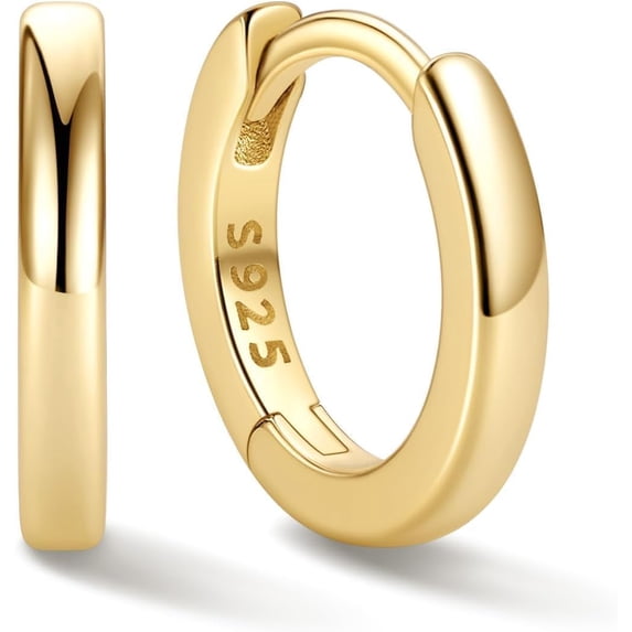925 Sterling Silver Huggie Hoop Earrings Small Hoop Earrings for Women ...