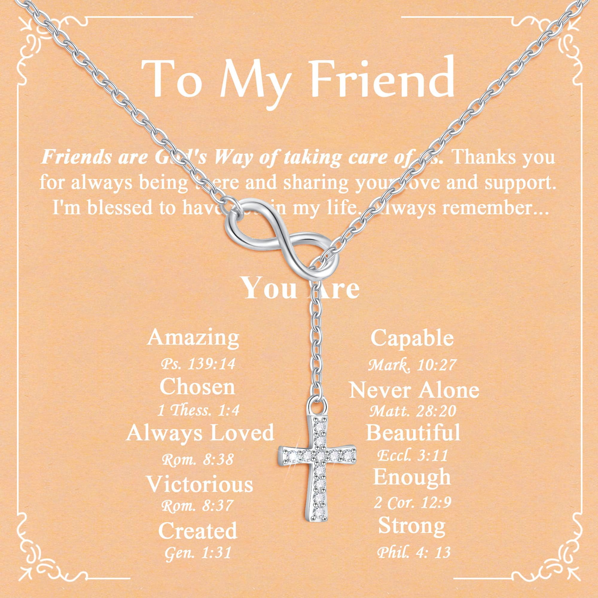 925 Sterling Silver Infinite Symbol Cross Necklace, Suitable for Women ...