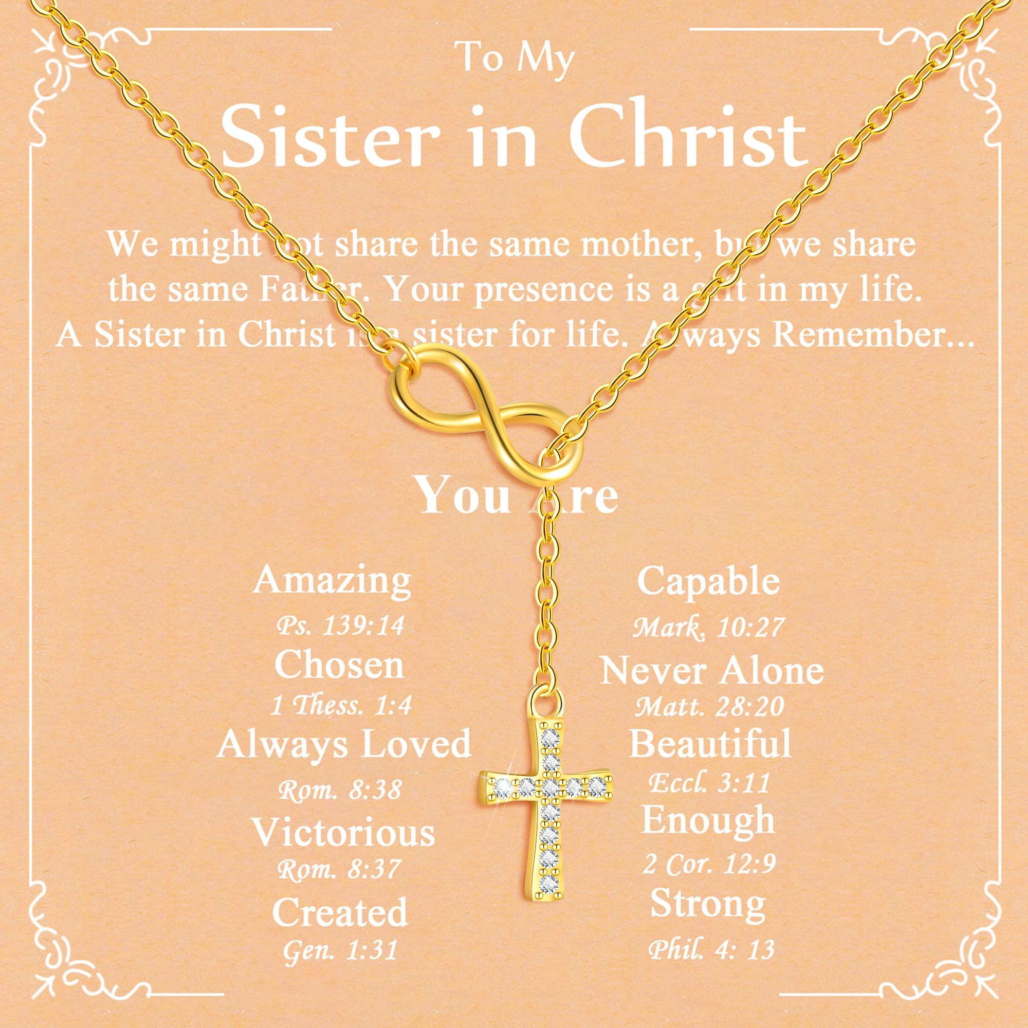 925 Sterling Silver Infinite Symbol Cross Necklace, Suitable for Women ...