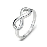925 Sterling Silver Infinity Symbol Wedding Band Ring, Nickel Free Sz 7 ...