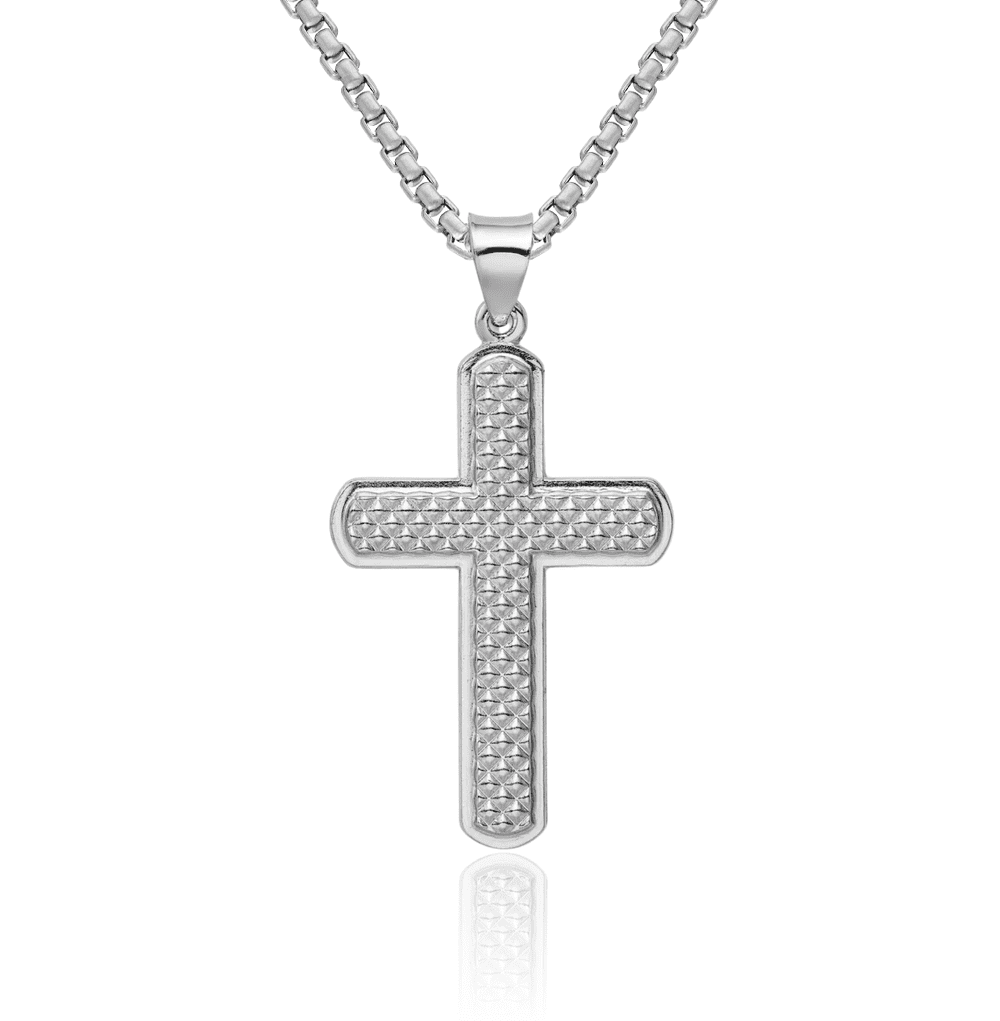 925 Sterling Silver Latin Mexican Holy Cross Necklace Religious Chain ...