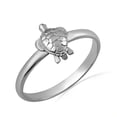 925 Sterling Silver Marine Sea Turtle Ring (Size 7.75) - Walmart.com
