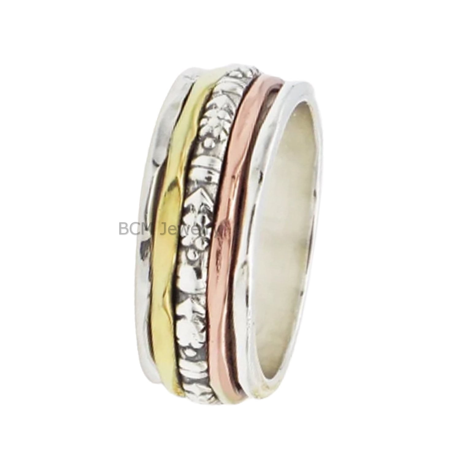 925 Sterling Silver Meditation Spinner Ring, Anxiety Cool Stress ...