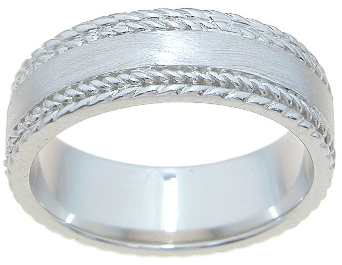 925 Sterling Silver Men Wedding Band & Wedding Ring Makes Great ...