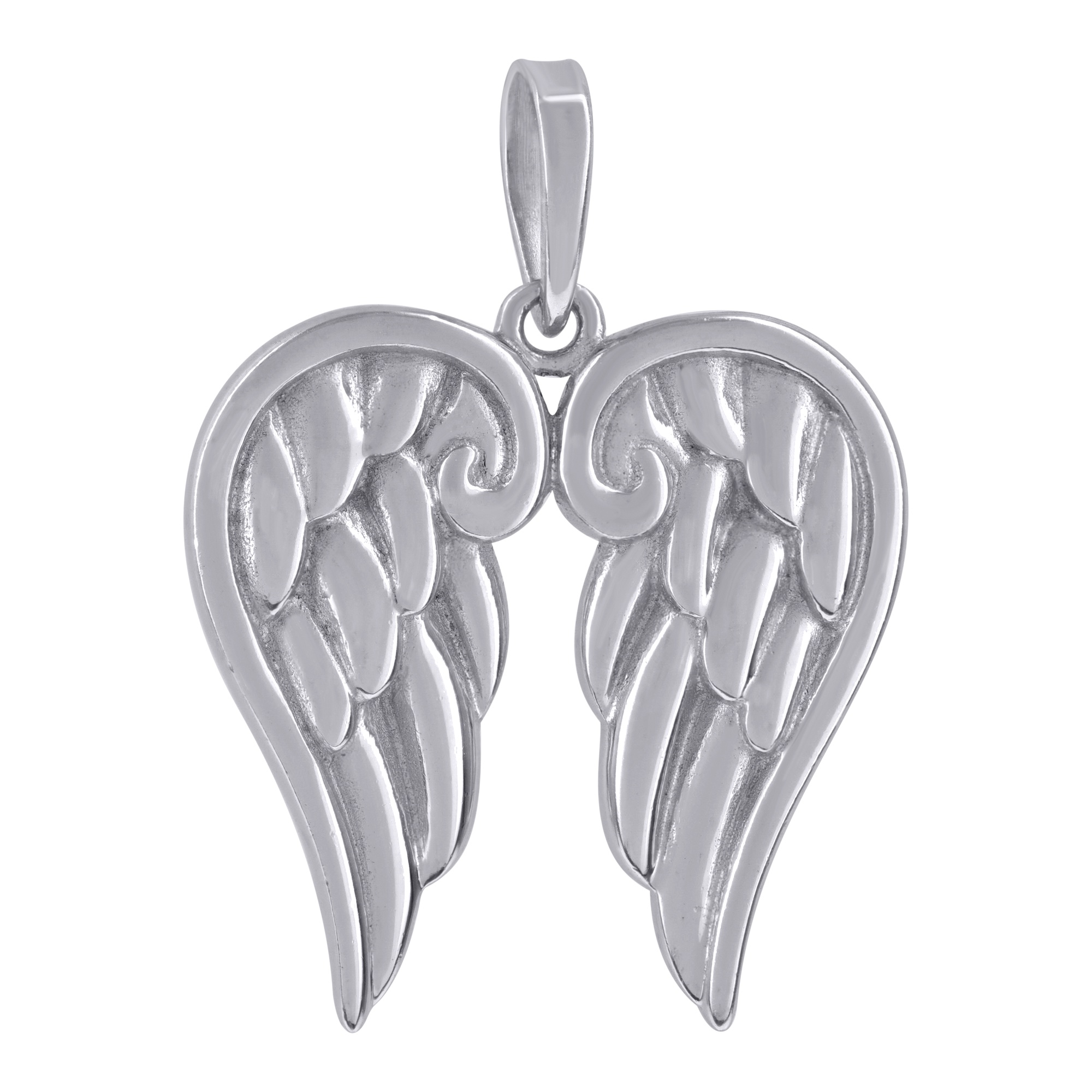 925 Sterling Silver Mens Angel Wings Charm Pendant for Men - Walmart.com