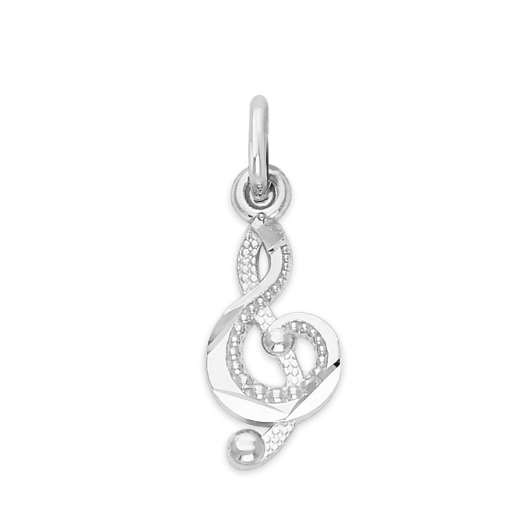 Golden Fire 925 Sterling Silver Music Charm - Musician Gifts for Women ...