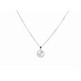 925 Sterling Silver Necklace - Cubic Zirconia Floral Round Pendant ...