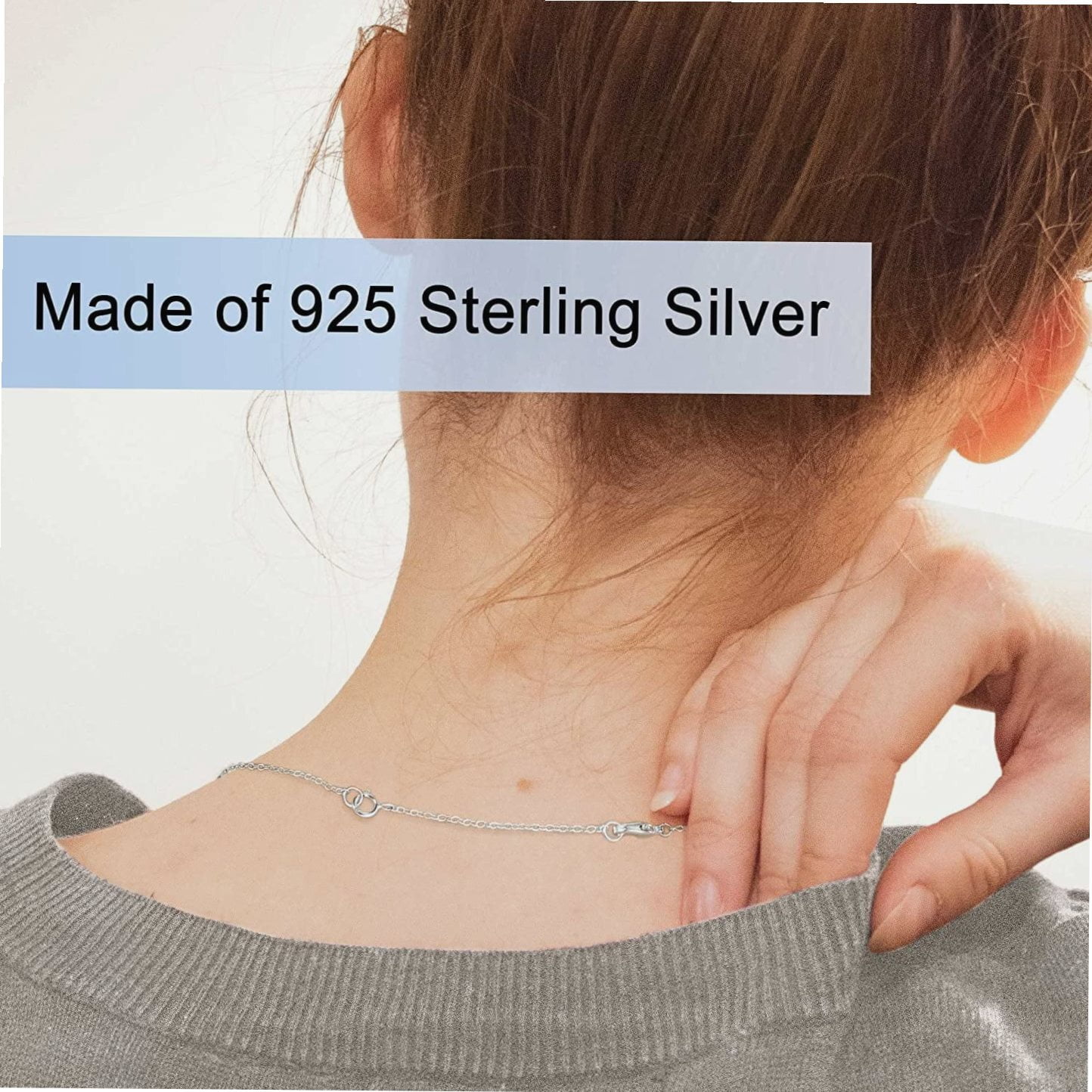 925 Sterling Silver Necklace Extender Necklace Chain Extenders for ...