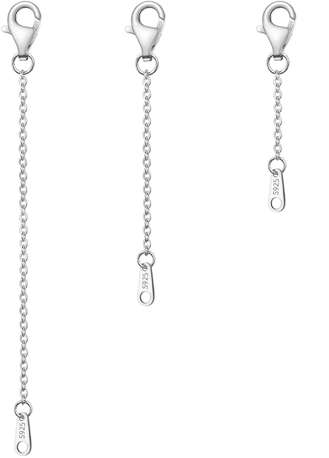 925 Sterling Silver Necklace Extender Sterling Silver Necklace Chain ...