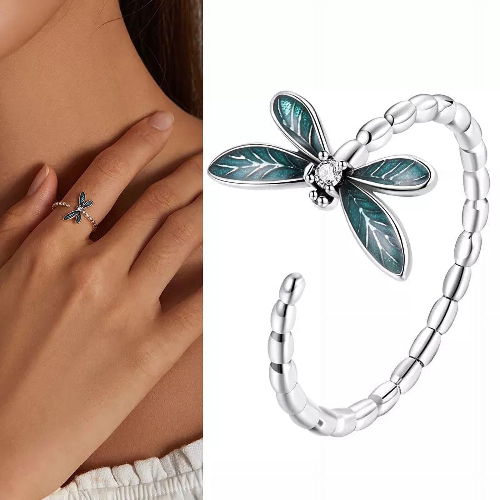 925 Sterling Silver Open Adjustable Rings for Women & Girls. Wedding, Engagement, Anniversary or ...