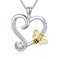 925 Sterling Silver Owl/Panda/Bee/Hummingbird/Sloth Pendant Necklace ...