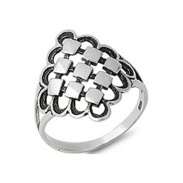 925 Sterling Silver Solitaire Skull Ring Size 10 - Walmart.com
