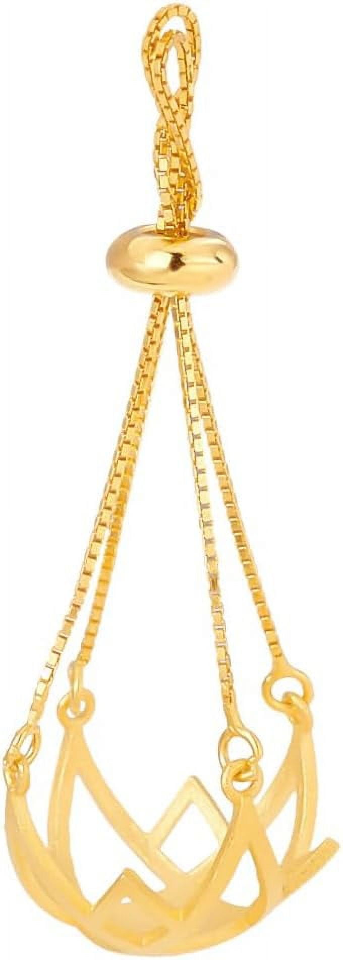 925 Sterling Silver Pearl Cage Pendant Golden Pendant Mounting Setting ...