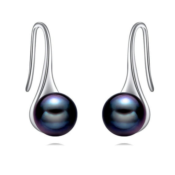 925 Sterling Silver Pearl Dangle Earrings Pearls Drop Jewelry Birthday ...