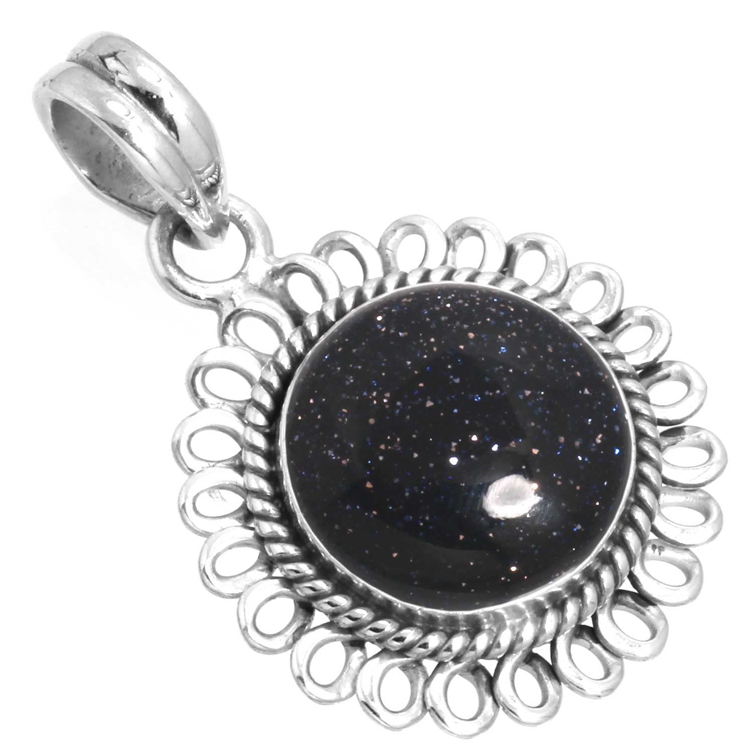 Blue Sunstone Women Jewelry 925 Sterling Silver Pendant - Walmart.com