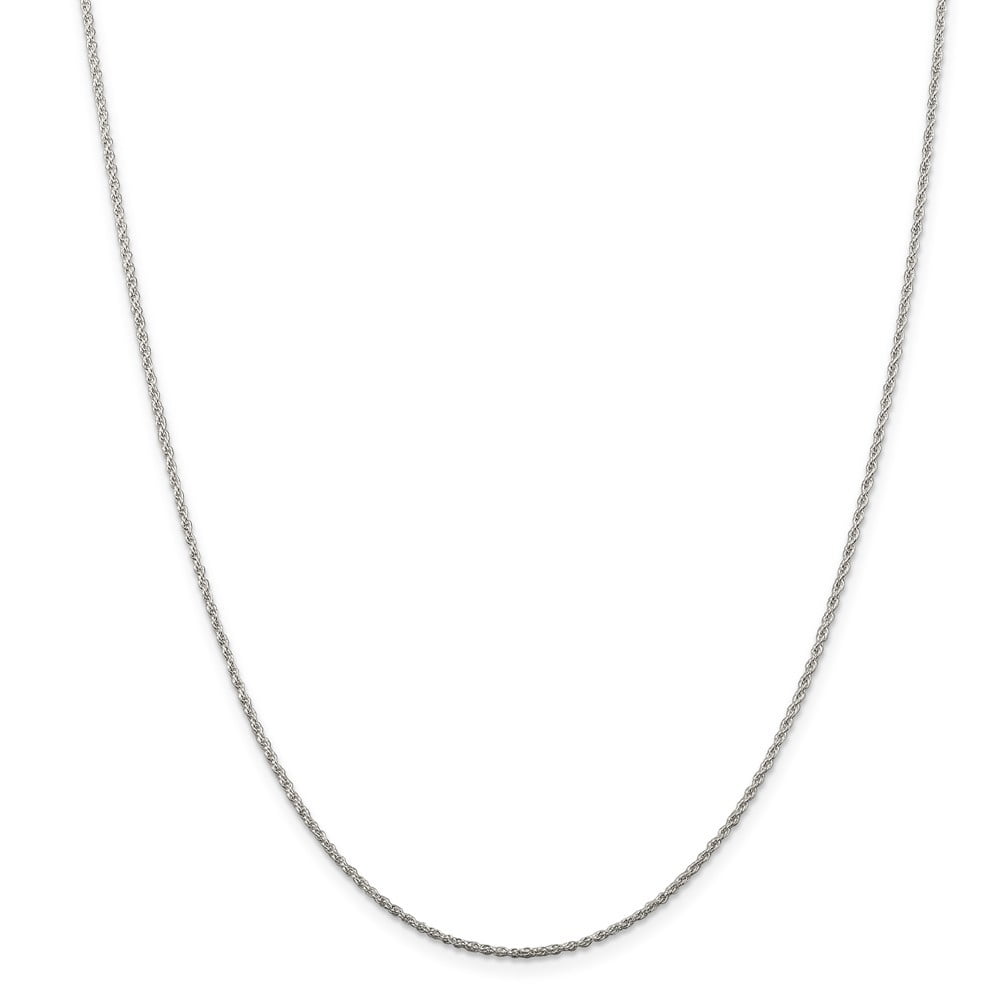 925 Sterling Silver Polished .5mm Loose Rope Chain Necklace 16 Inch ...