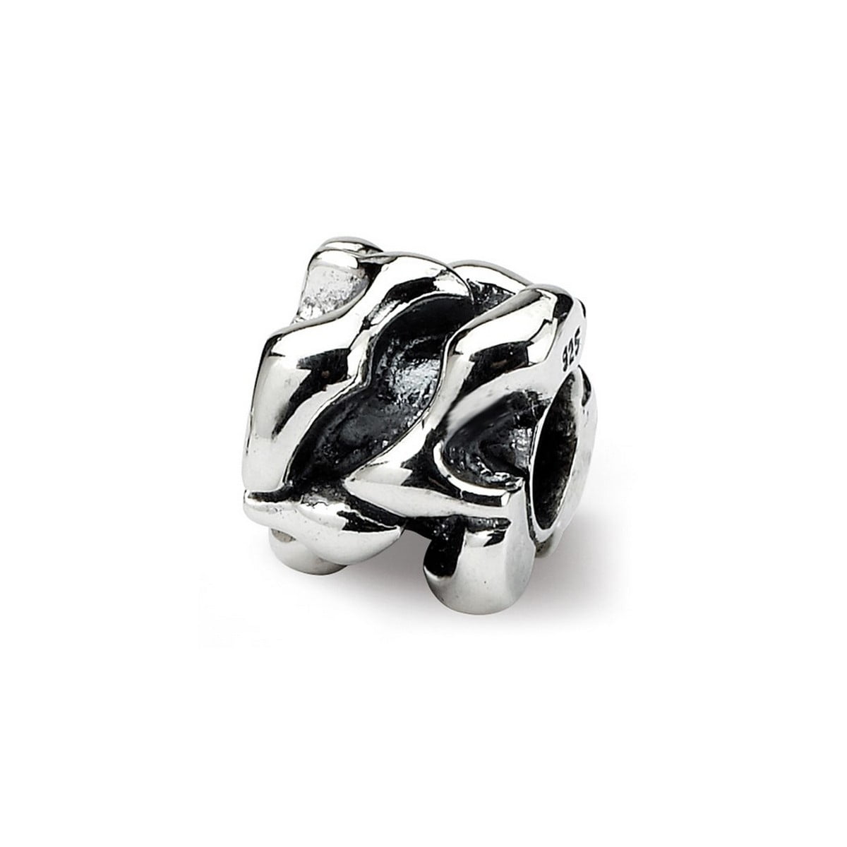925 Sterling Silver Polished Artisan Oxidized Reflections Teen High ...