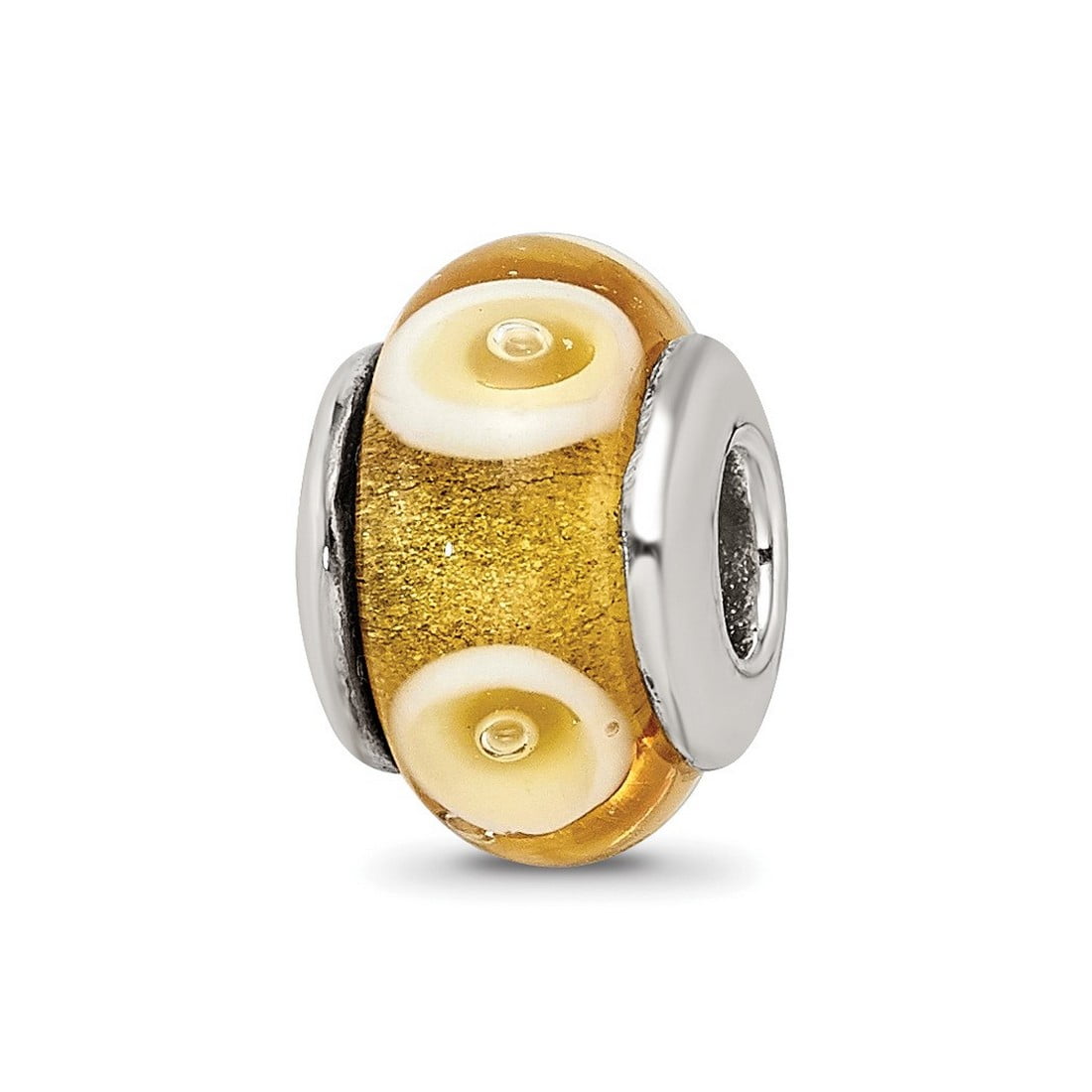 925 Sterling Silver Polished Artisan Oxidized Reflections Teen Yellow ...