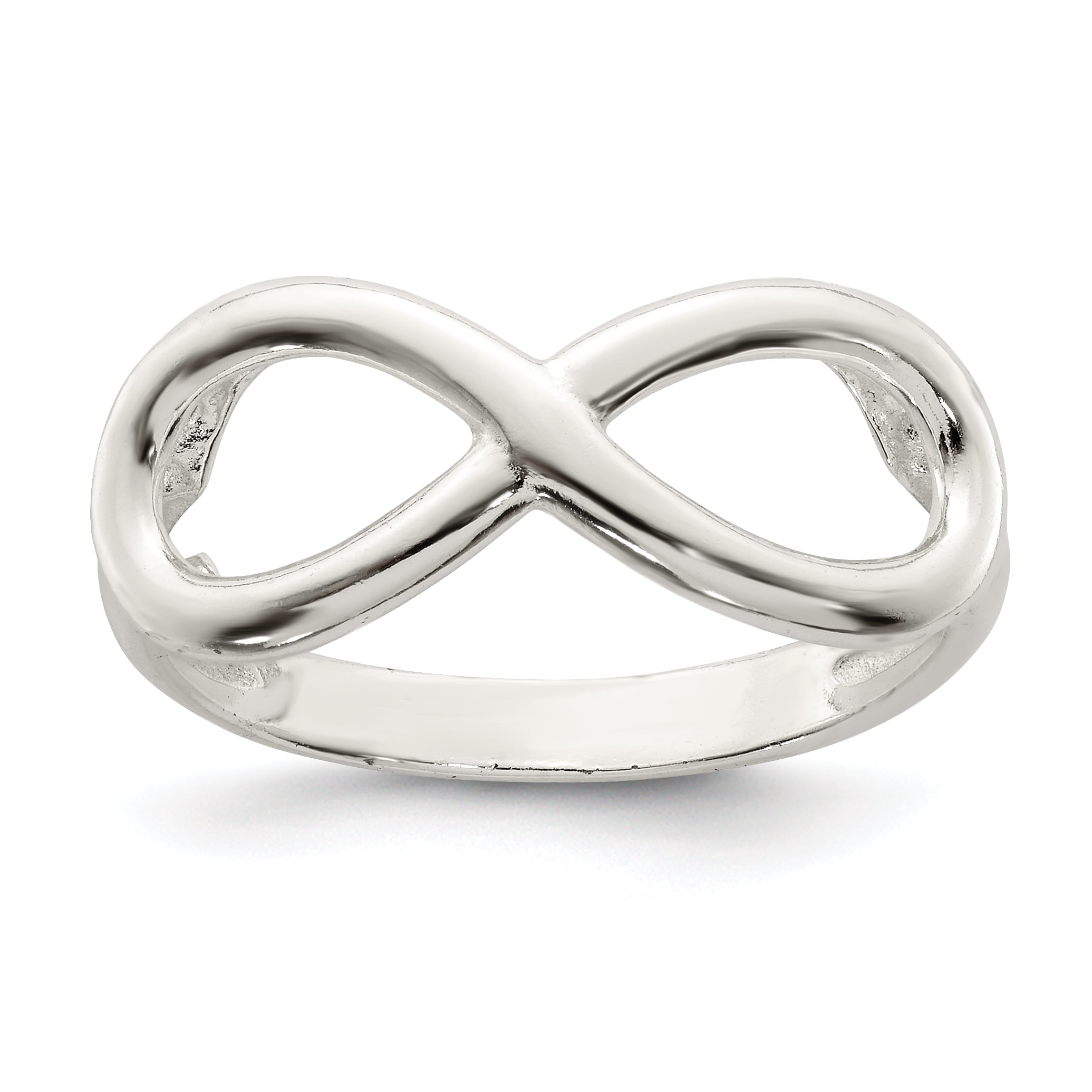 925 Sterling Silver Polished Infinity Ring Size 7 - Walmart.com