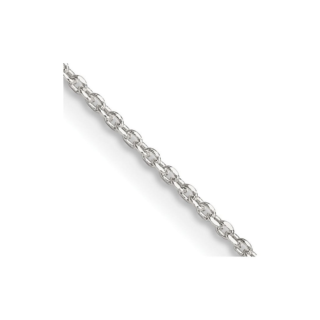 925 Sterling Silver Polished Lobster Claw Closure 0.8MM D Cut Fancy ...