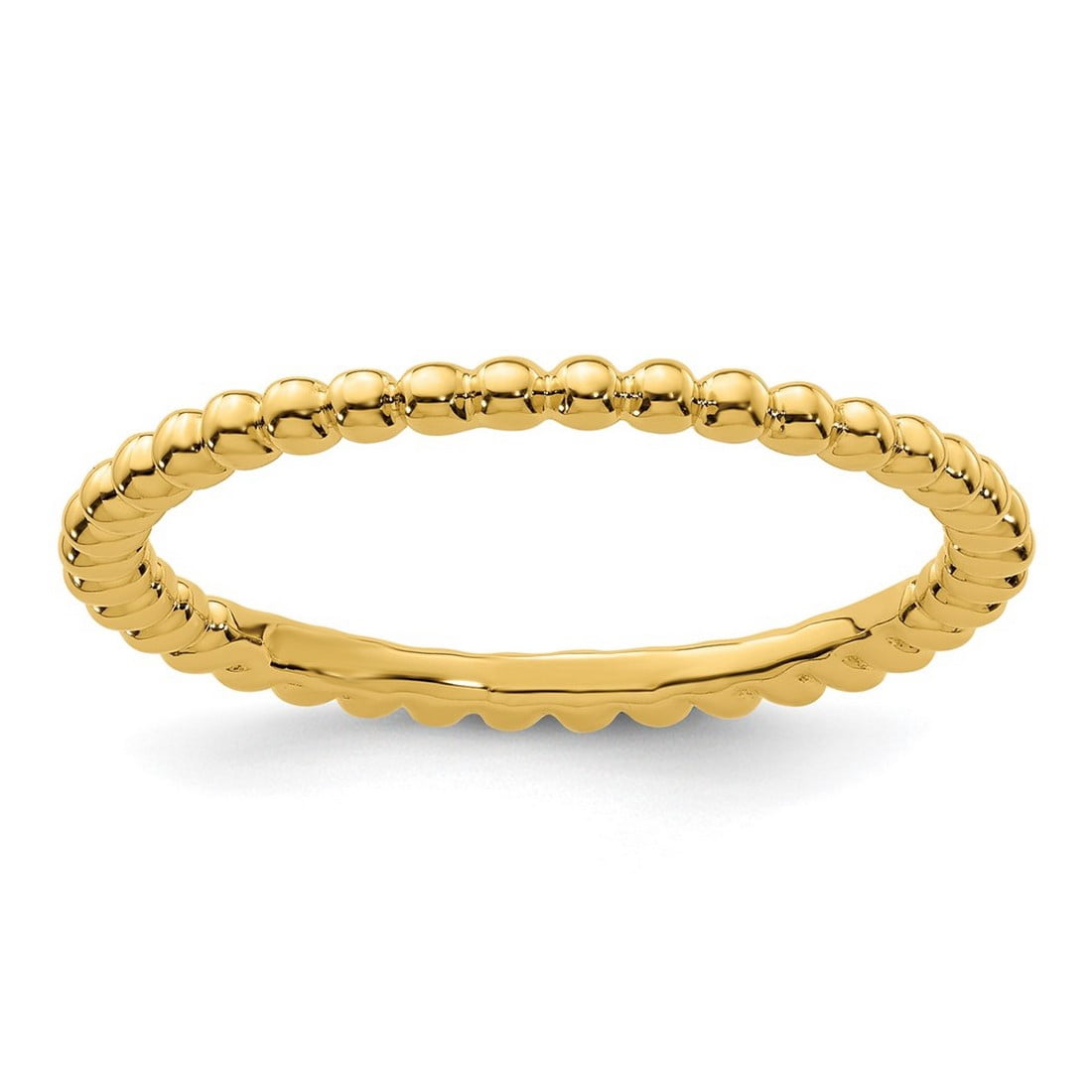 925 Sterling Silver Polished Patterned Gold Plated Ring Size 7 Band ...