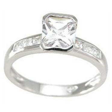 925 Sterling Silver Princess Promise Rings for Her & Engagement Rings ...
