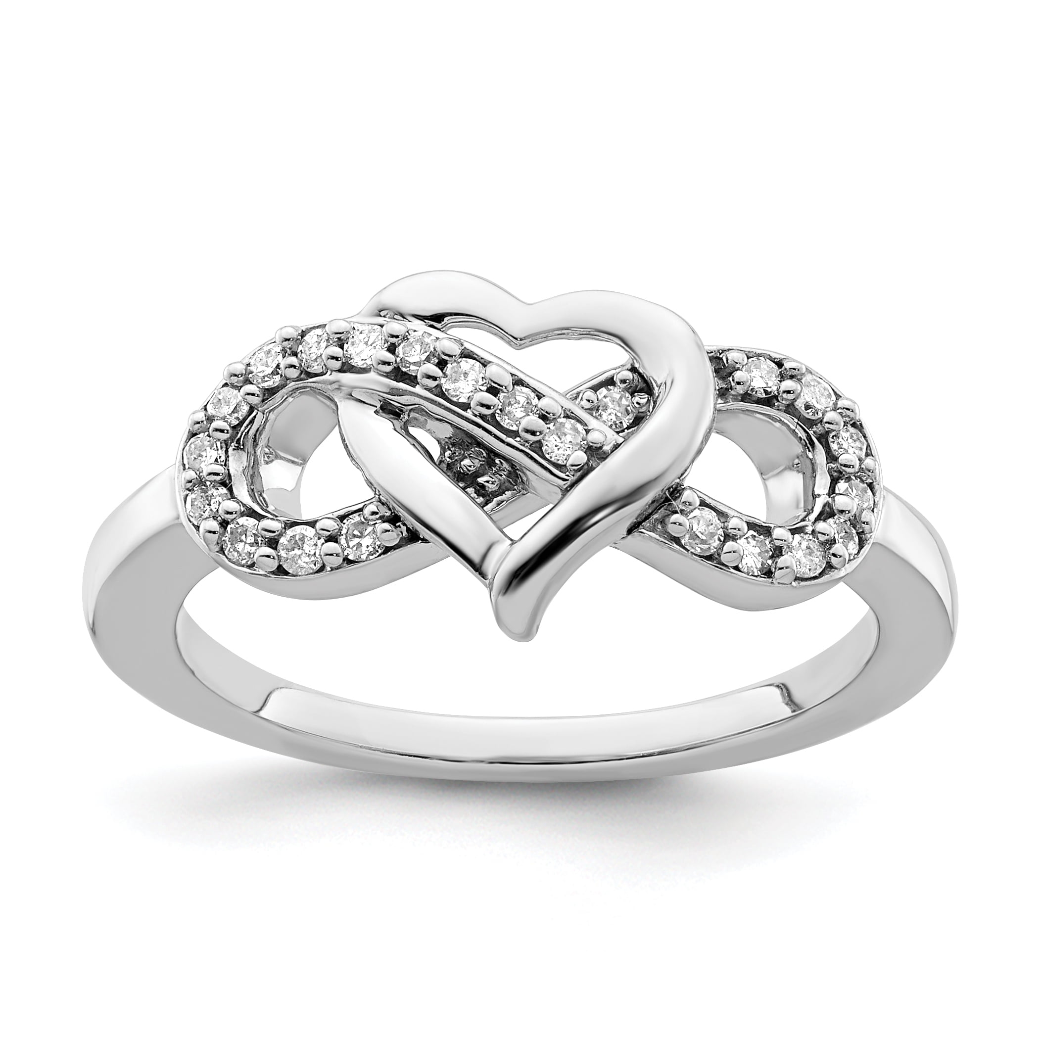 Infinity Symbol With Heart Ring