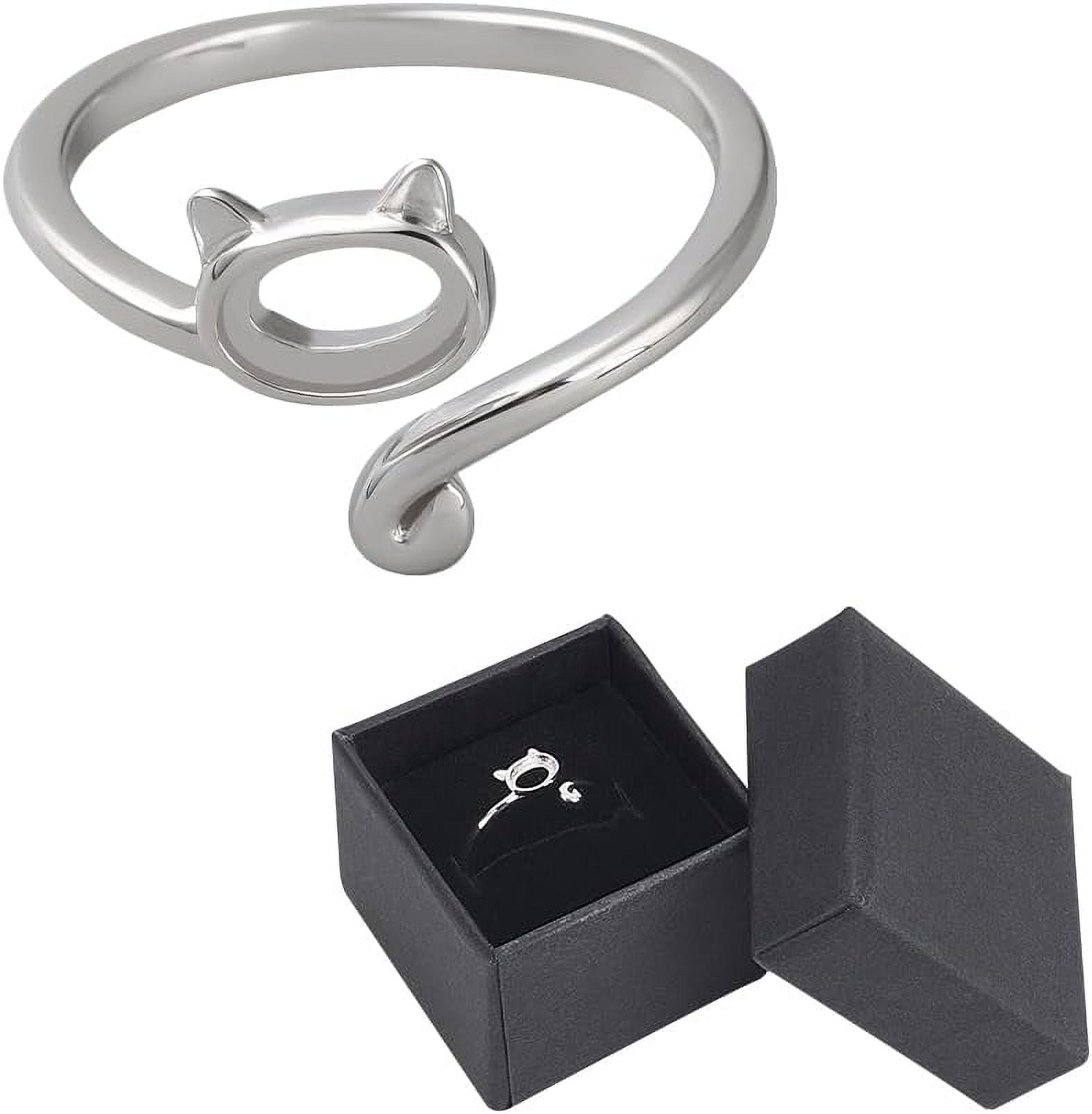 925 Sterling Silver Ring Blank 0.2x0.1 Inch Open Cuff Ring Findings ...