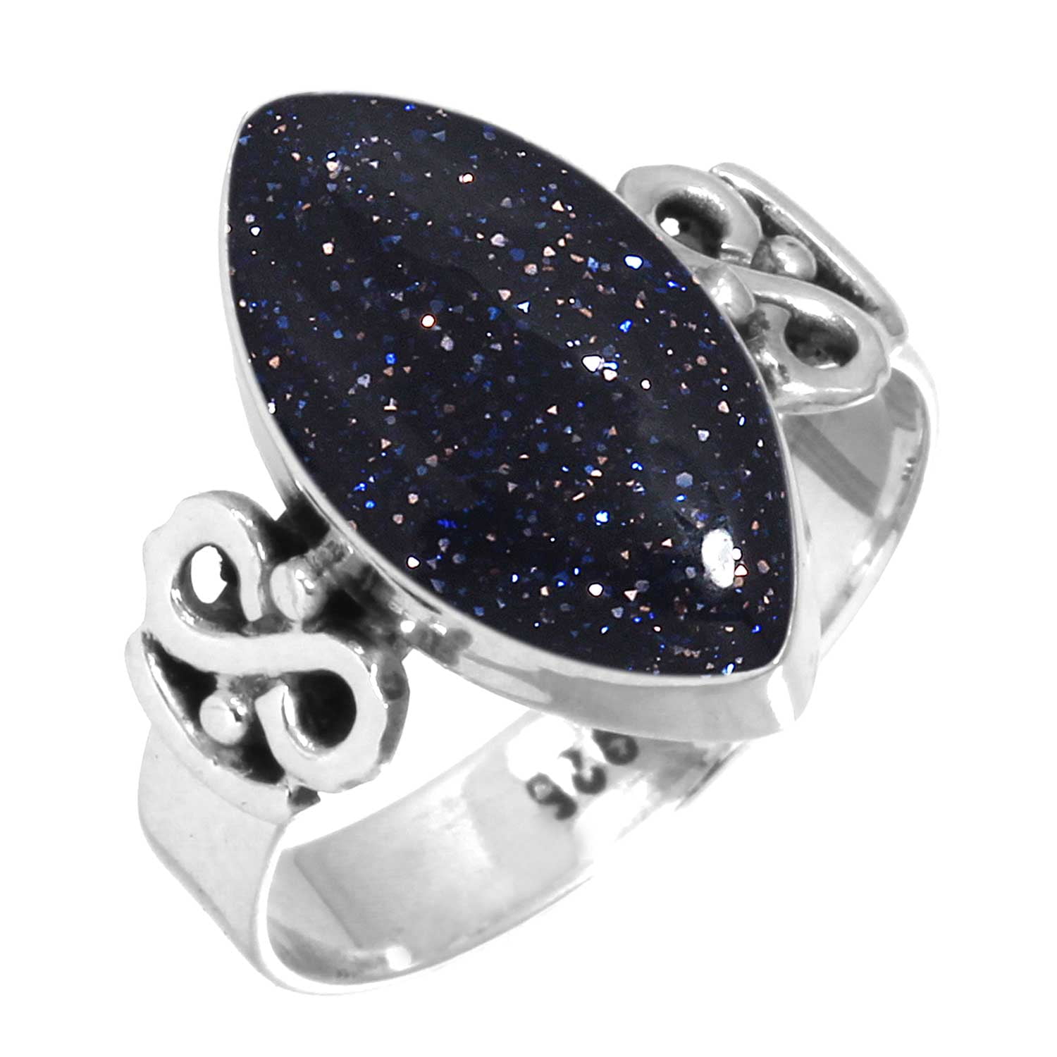 Blue Sunstone Women Jewelry 925 Sterling Silver Ring - Walmart.com