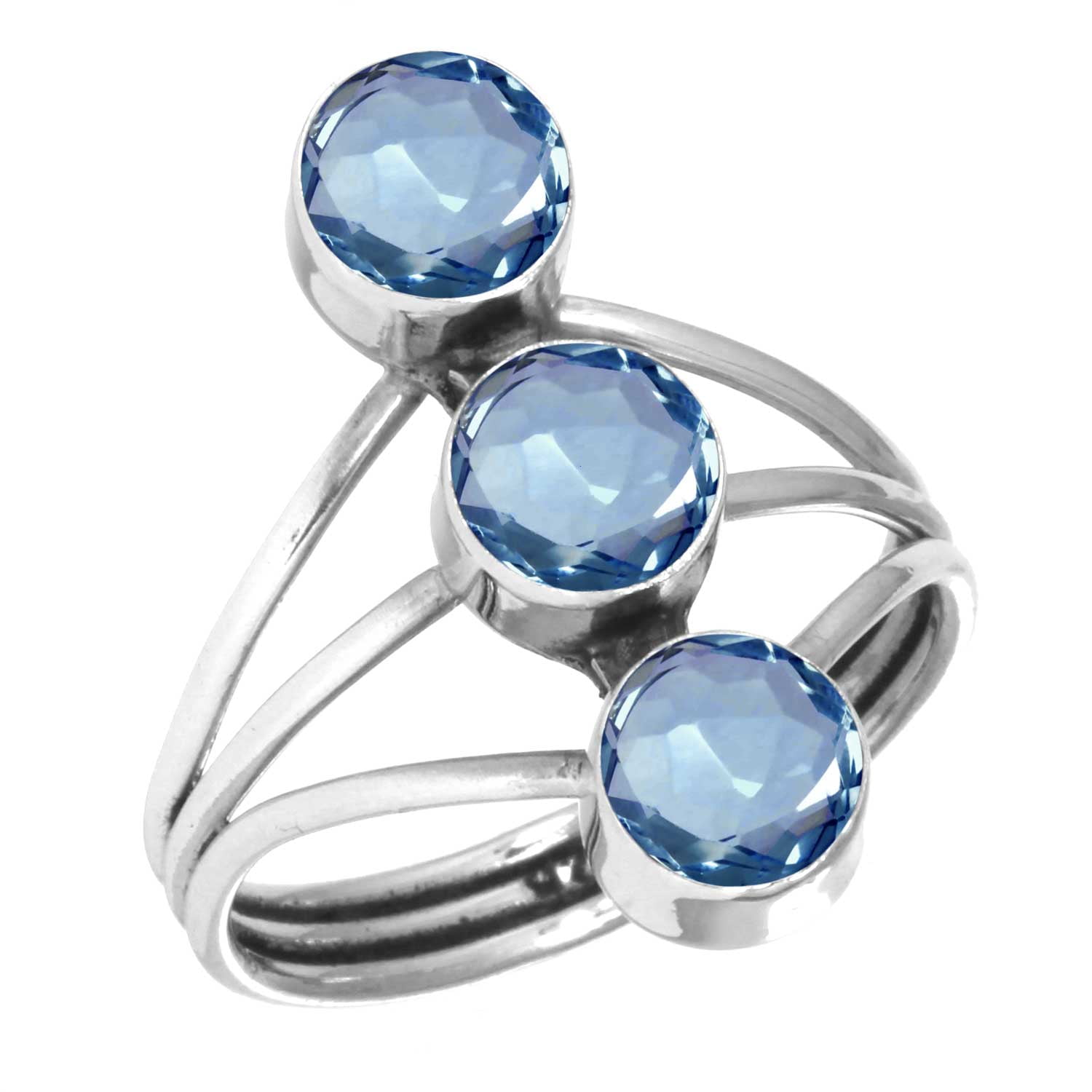 925 Sterling Silver Ring Iolite Quartz Handmade Jewelry - Walmart.com