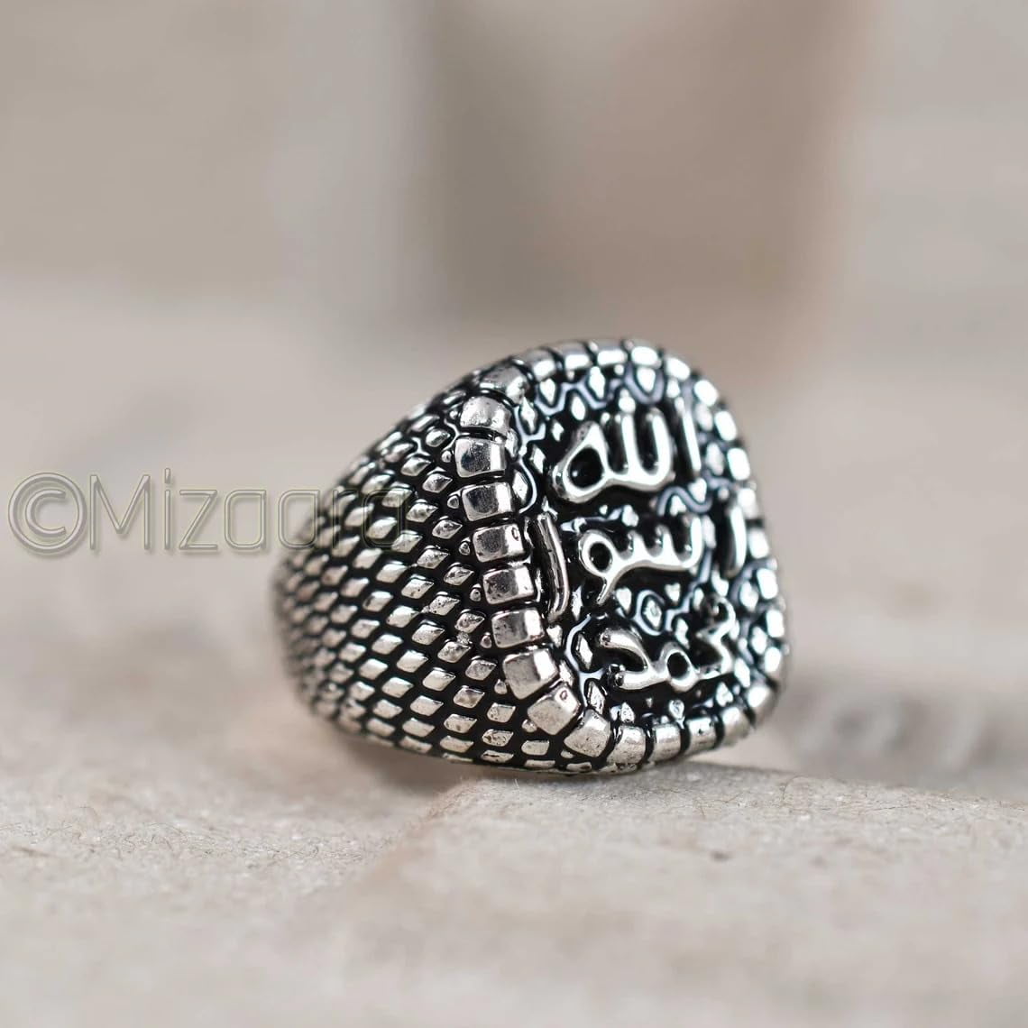 925 Sterling Silver Ring, Middle Eastern Signet Men’s Ring, Islamic ...