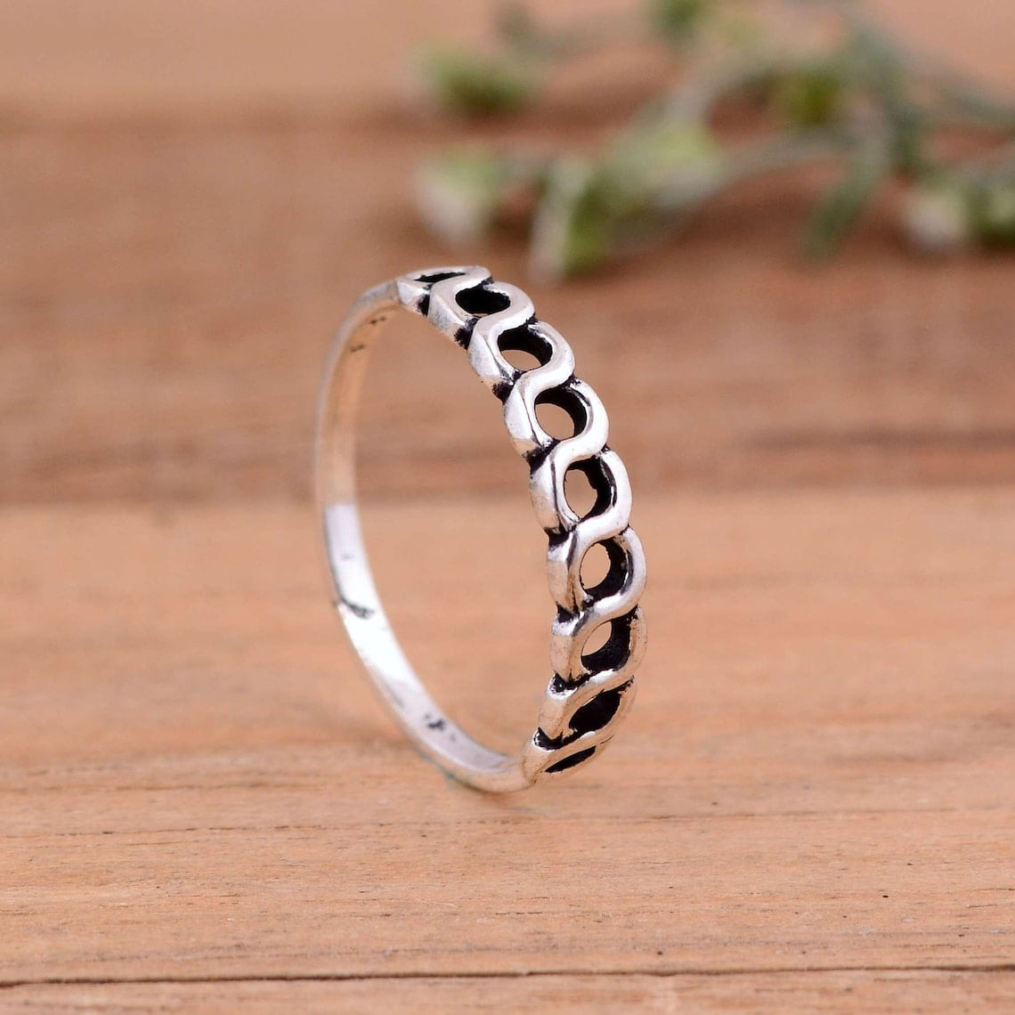 925 Sterling Silver Ring, Oxidised Ring, Daily wear ring For Midi ...