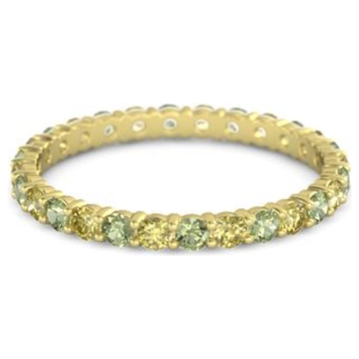 925 Sterling Silver Round 2.5 MM Peridot With Yellow Tourmaline Women ...
