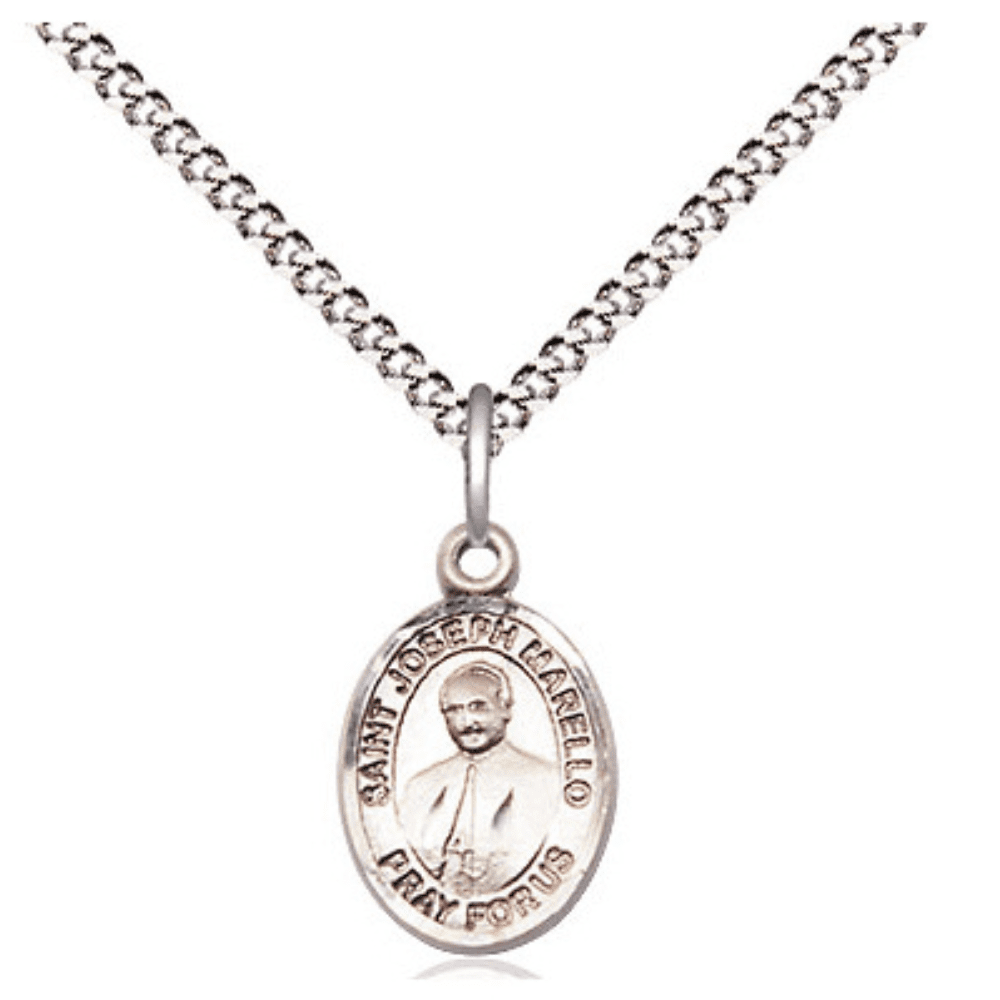 .925 Sterling Silver Saint Joseph Marello Medal Pendant on 18 Inch ...