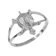 925 Sterling Silver Sea Turtle Ring (Size 5.75) - Walmart.com