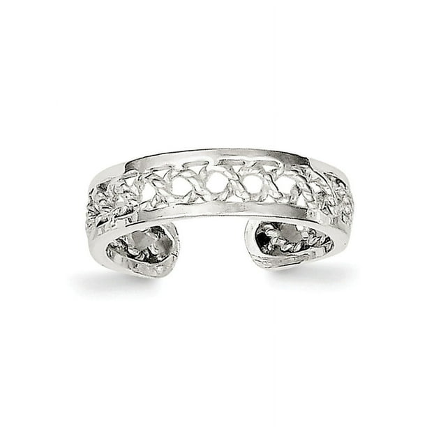 925 Sterling Silver Solid Adjustable Cute Toe Ring Set Fine Jewelry For ...