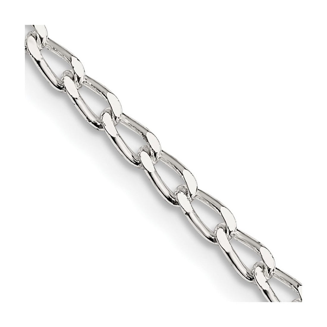 925 Sterling Silver Solid Polished 2.8mm Open Link Chain Necklace 24 ...
