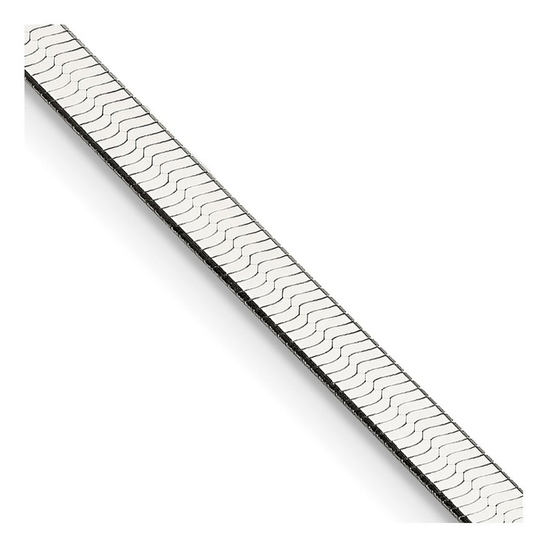 925 Sterling Silver Solid Polished 3mm Magic Herringbone Chain 16 Inch ...