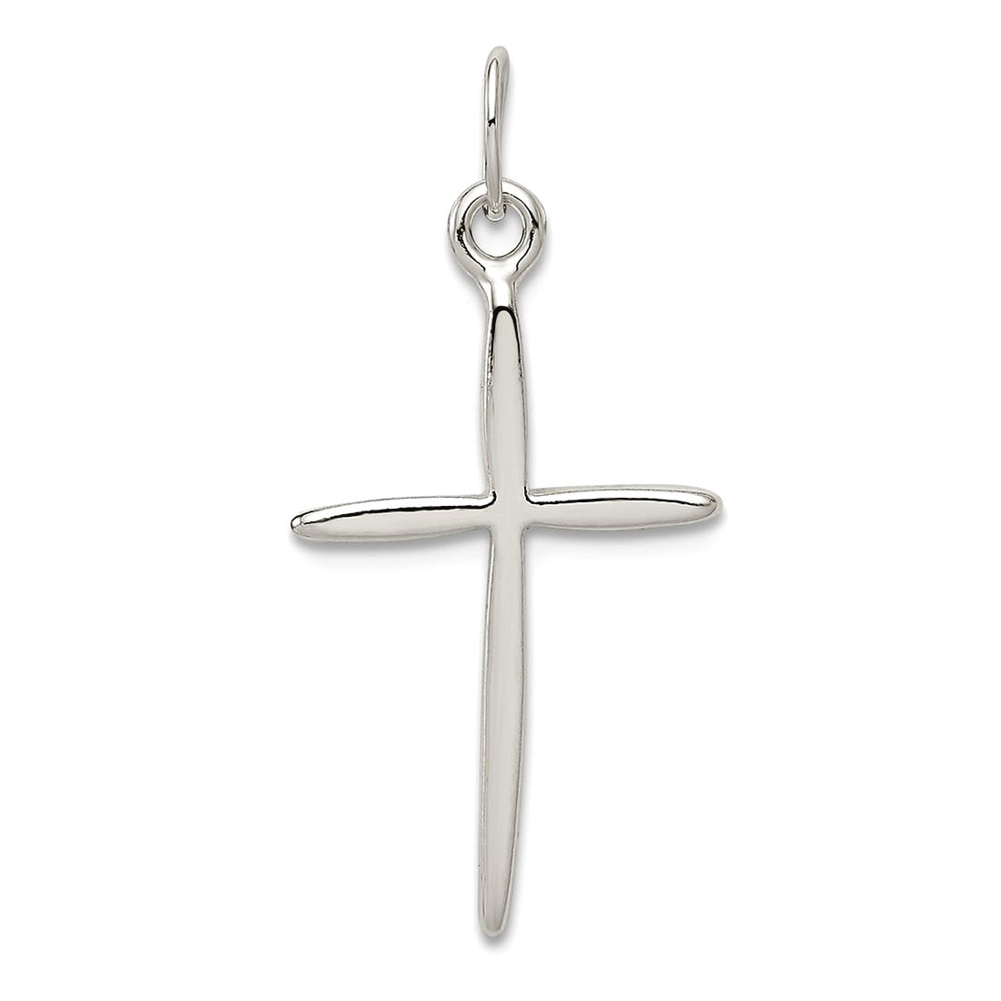 925 Sterling Silver Solid Polished Passion Religious Faith Cross Charm ...