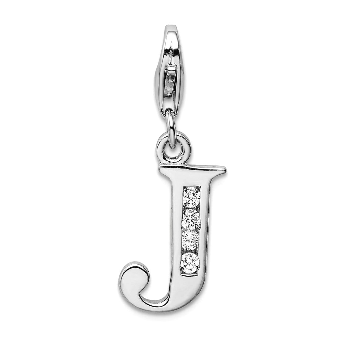 925 Sterling Silver Solid Polished Not engraveable Fancy Lobster ...