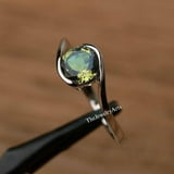 925 Sterling Silver Sultanite Color Changing Ring Vintage Round Cut ...