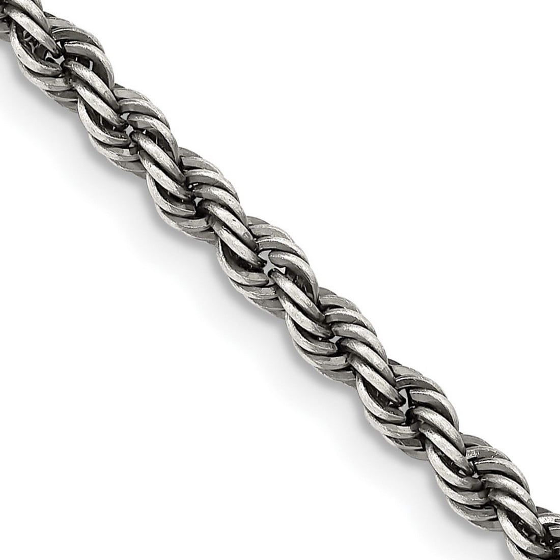 925 Sterling Silver Twisted Ruthenium plating Fancy Lobster Closure ...