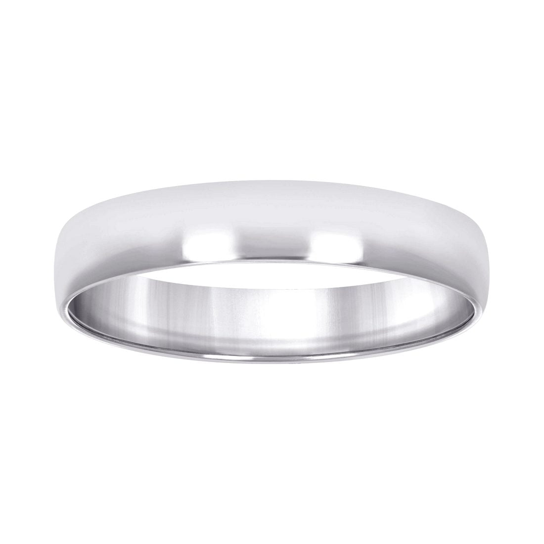 925 Sterling Silver Unisex 5mm Comfort-Fit Domed Wedding Band Ring Size ...