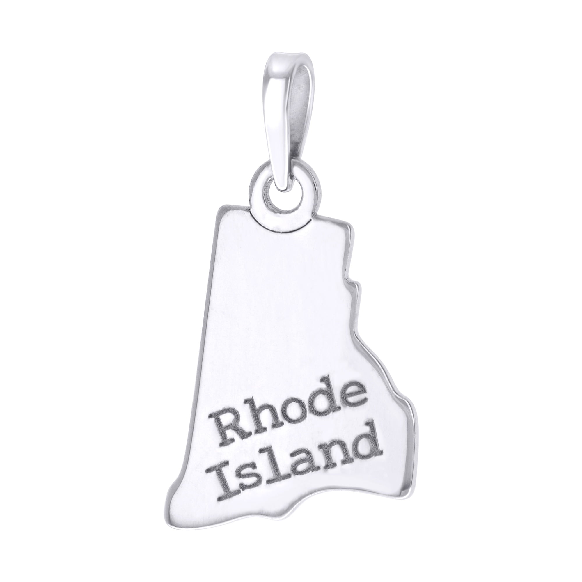 925 Sterling Silver Unisex American States Rhode Island Charm Pendant ...