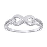 925 Sterling Silver Womens Infinity Love Ring Size 8 - Walmart.com