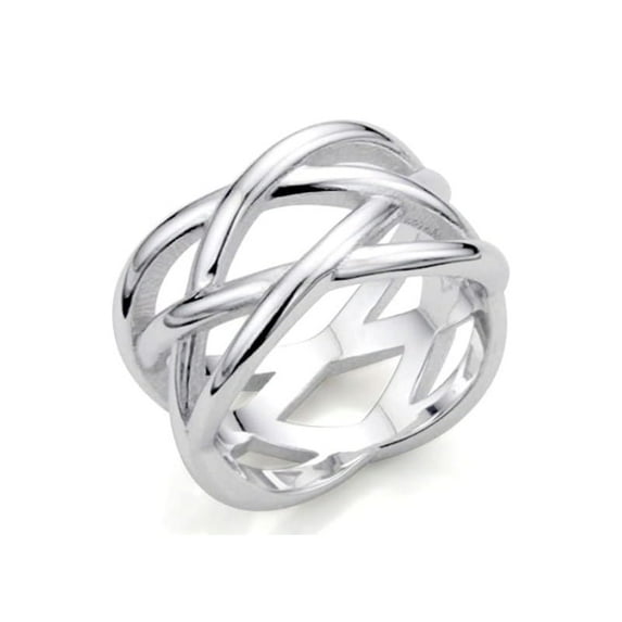 925 Sterling Silver X Style Criss Cross Design Women Ring, Stackable ...